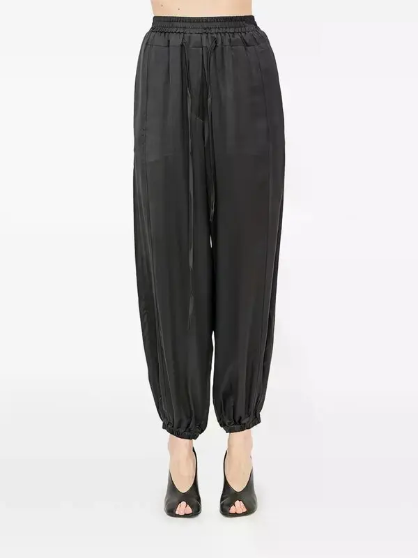 Andrea Ya'aqov Satin Drawstring Jogging Pants