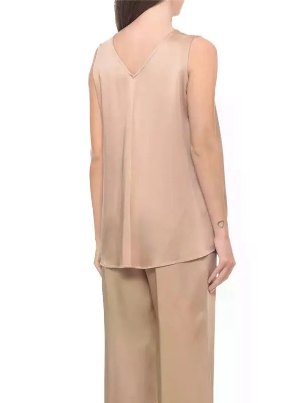 Antonelli Firenze Patent Finish V-neck Top