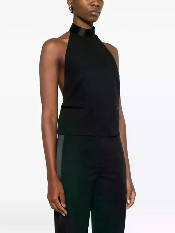 Alexander McQueen Halterneck Backless Top