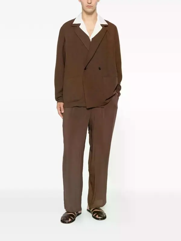 MARSEM Double-breasted Notch-lapel Blazer