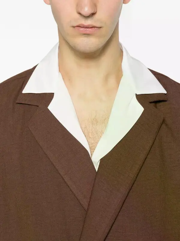 MARSEM Double-breasted Notch-lapel Blazer
