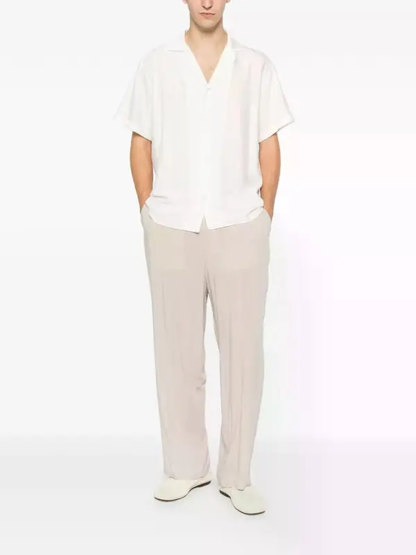 MARSEM Short-sleeve Camp-collar Shirt