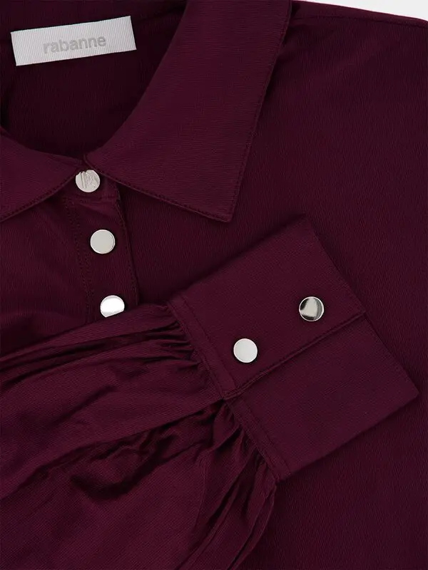 Rabanne Asymmetric Draped Mini Dress - Purple