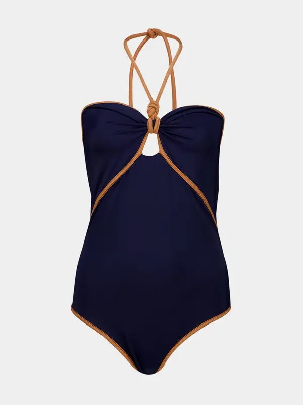 Johanna Ortiz Salt And Saddle One-piece Swimsuit - Blue