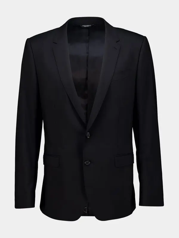 Dolce & Gabbana Martini-fit Stretch Wool Suit - Black