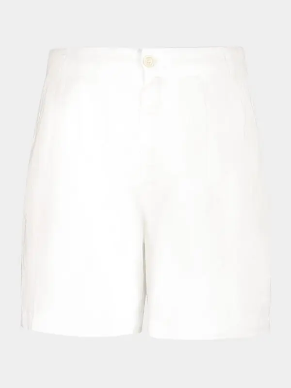 120% Lino Linen Casual Bermuda Shorts