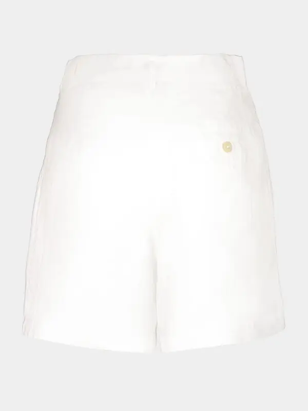 120% Lino Linen Casual Bermuda Shorts