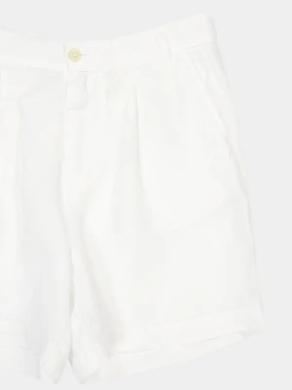 120% Lino Linen Casual Bermuda Shorts