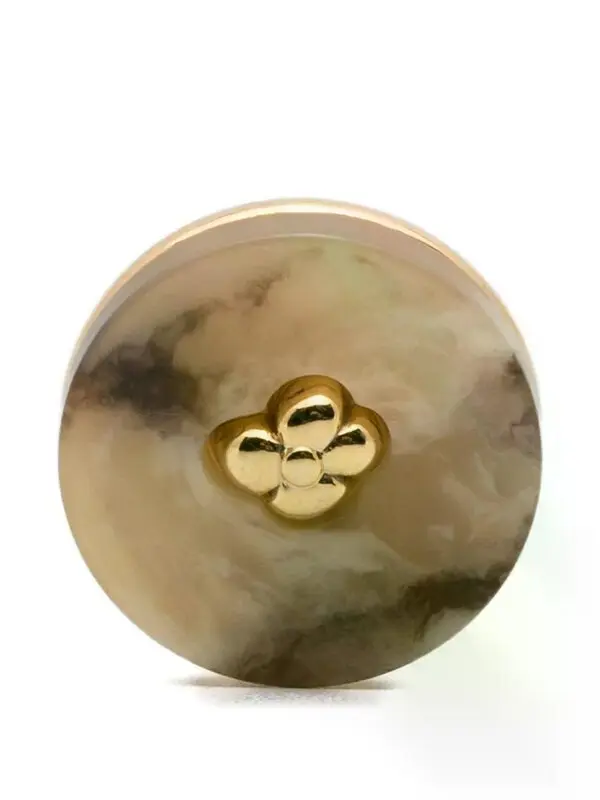 LARDINI Flower-detail Round Cufflinks