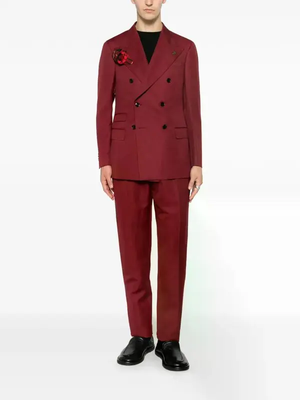GABRIELE PASINI Peak-lapel Double-breasted Suit