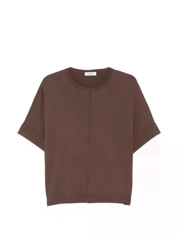 KANGRA Open-knit Detail T-shirt
