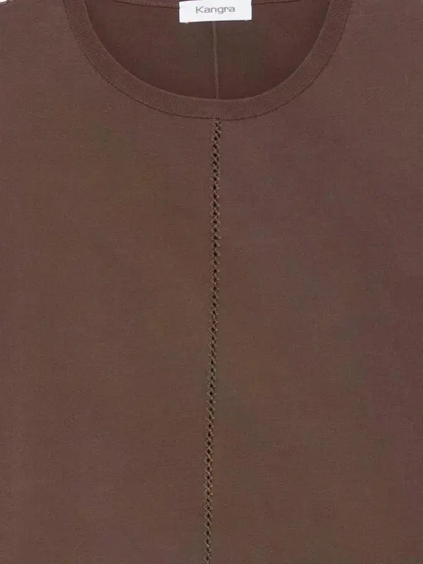 KANGRA Open-knit Detail T-shirt