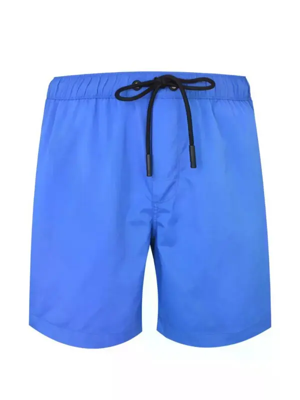 COUNTY OF MILAN Logo Print Drawstring Shorts - Blue