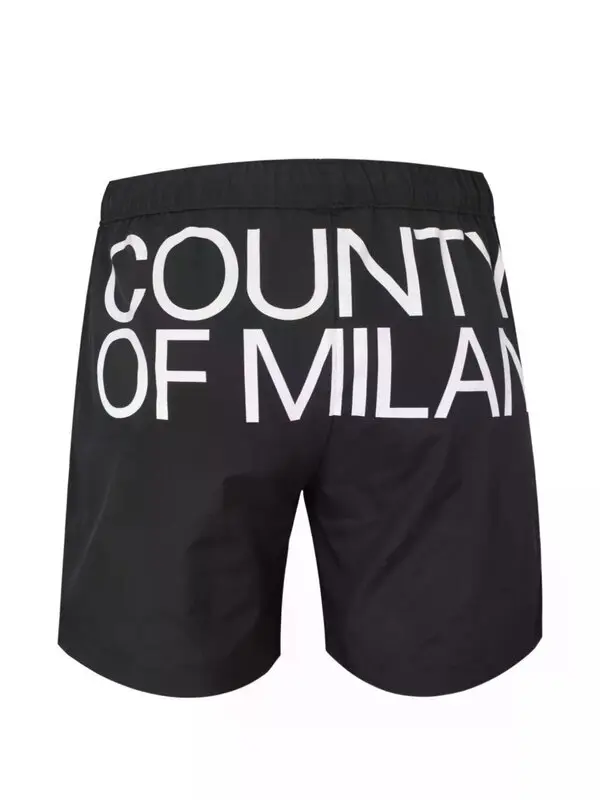 COUNTY OF MILAN Embroidered Logo Drawstring Shorts