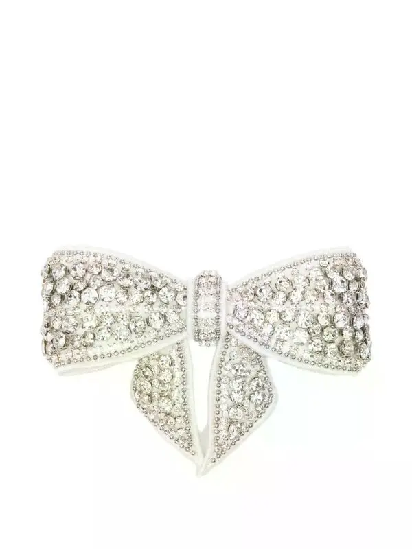 SELF-PORTRAIT Crystal Embellished Hair Clip - Silver