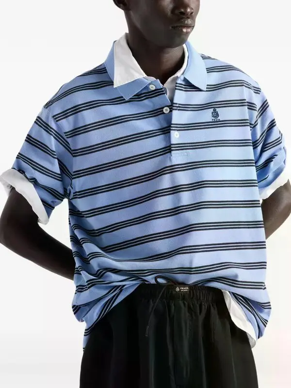 Prada Garment-dyed Cotton Polo Shirt