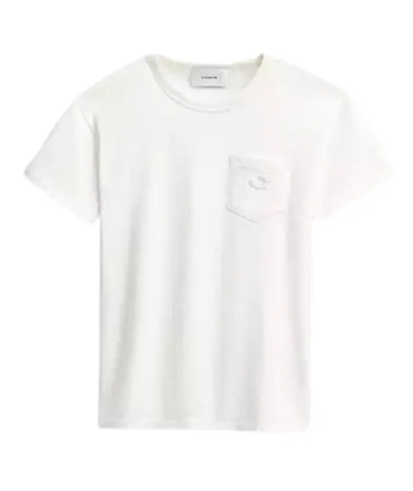 COACH Organic Cotton Short Sleeve Pocket T-shirt