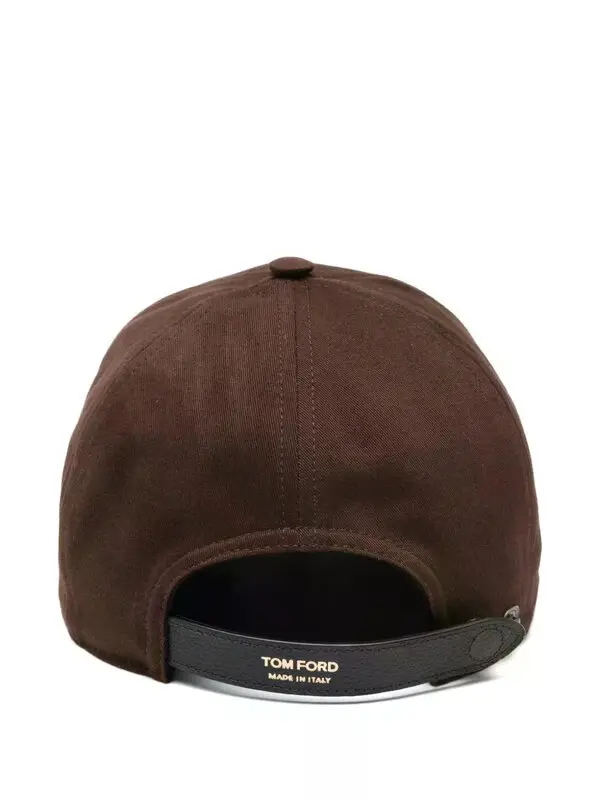 TOM FORD Embroidered Logo Baseball Cap - Brown
