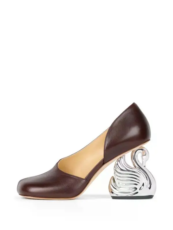 A.W.A.K.E. Mode Vesper Swan-heel Pumps