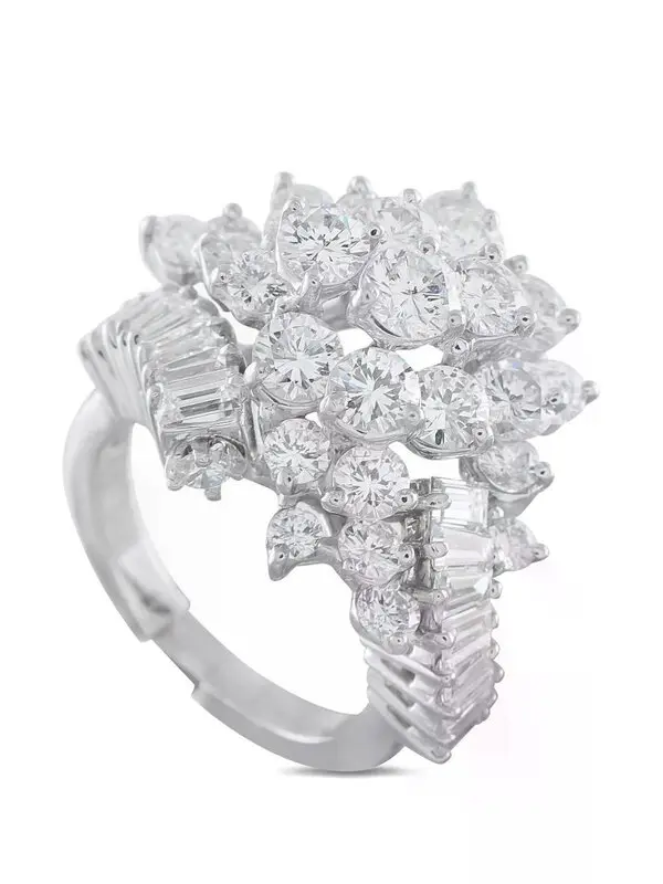 LB EXCLUSIVE 2.50 Carat Diamond Ring In 18k White Gold - Silver