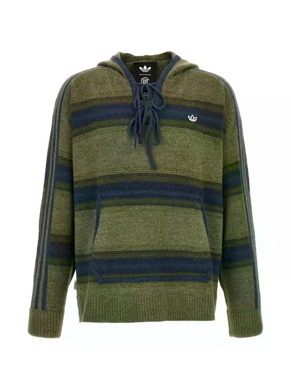 Adidas Baja Cloud Striped Hoodie