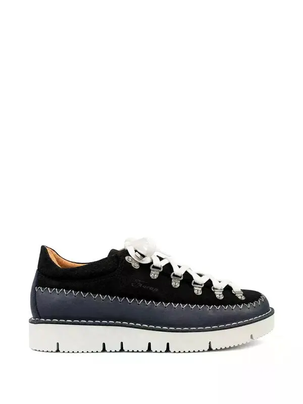 FRACAP Contrast Stitch Lace-up Boots