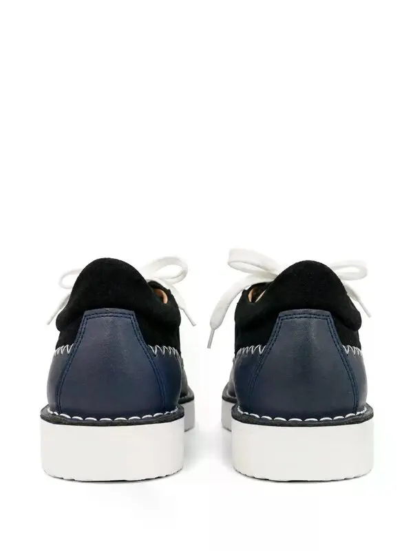FRACAP Contrast Stitch Lace-up Boots