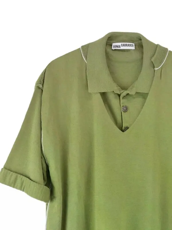 SONIA CARRASCO Layered-effect Fine-knit Sweater