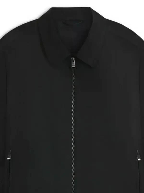 BOSS Zip-up Virgin Wool Jacket