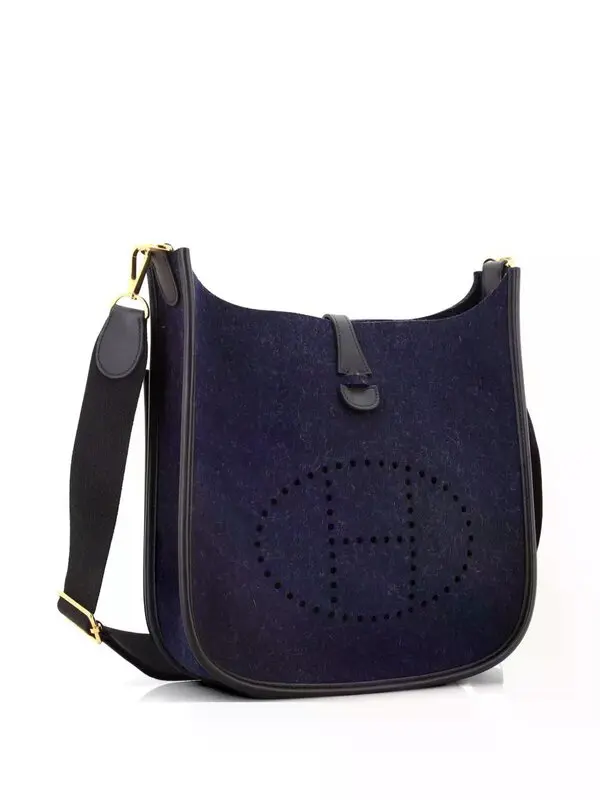 Hermès Evelyne Iii Pm Bag In Felt - Blue