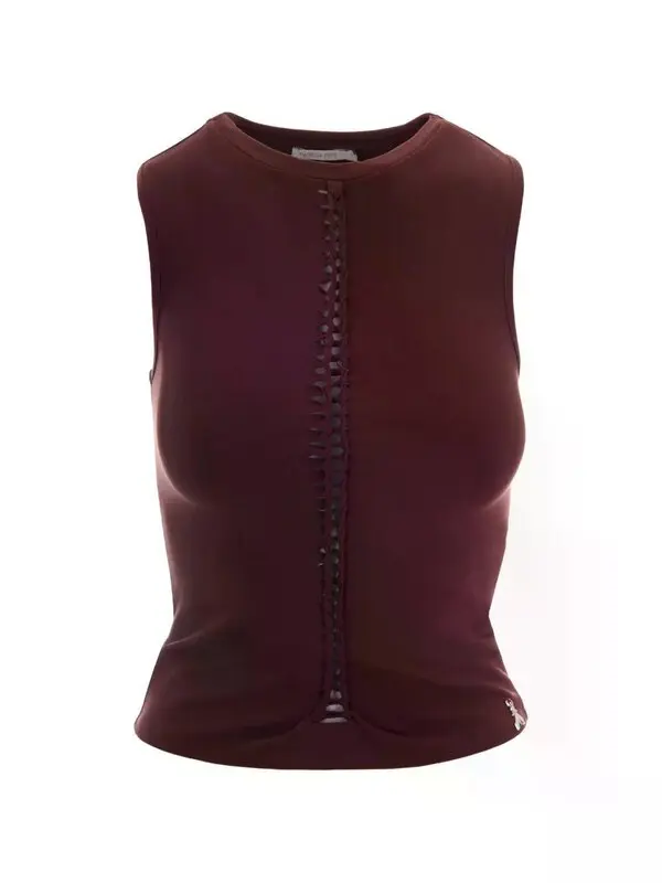 Patrizia Pepe Sleeveless Braided Detail Top