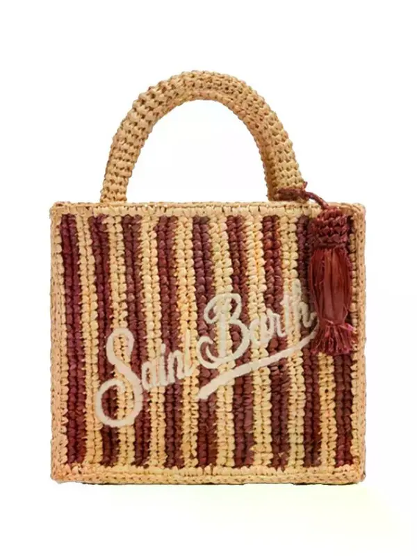 MC2 SAINT BARTH Embroidered Tote Bag - Neutrals