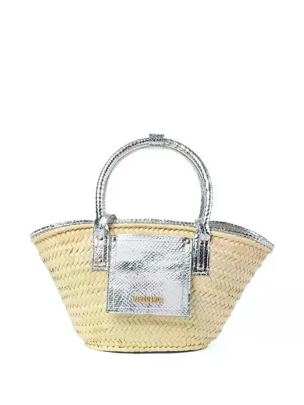 Jacquemus Le Petit Panier Soli Woven Tote Bag