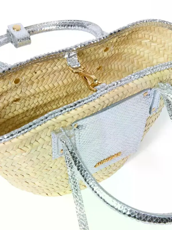Jacquemus Le Petit Panier Soli Woven Tote Bag