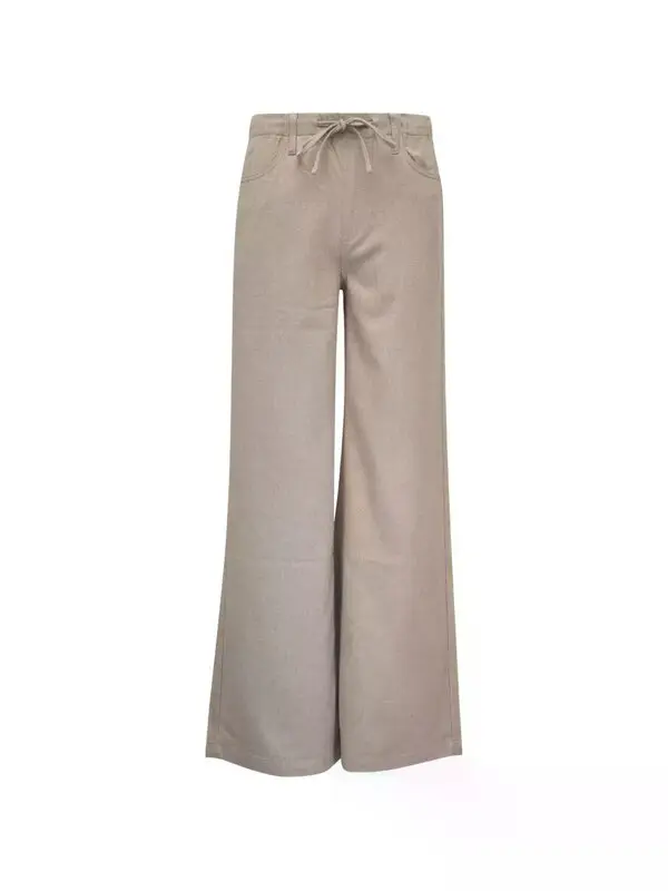 Ag Drawstring Wide-leg Trousers