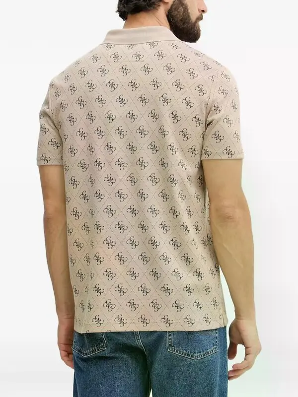 Guess Monogram-print Polo Shirt