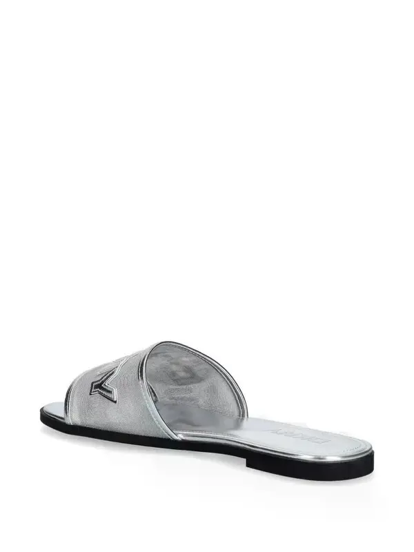 Dkny Logo-patch Mesh Sandals