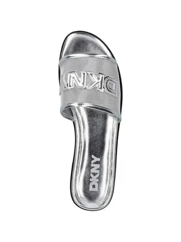 Dkny Logo-patch Mesh Sandals