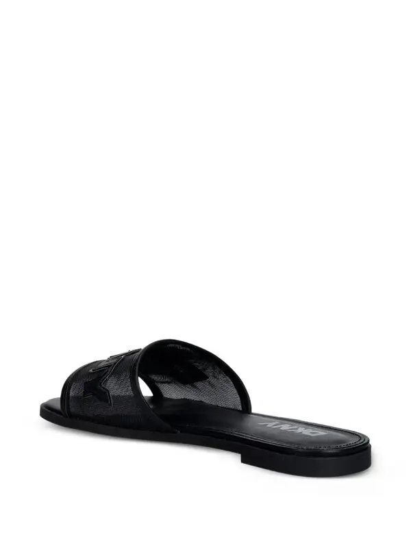 Dkny Logo Patch Mesh Sandals