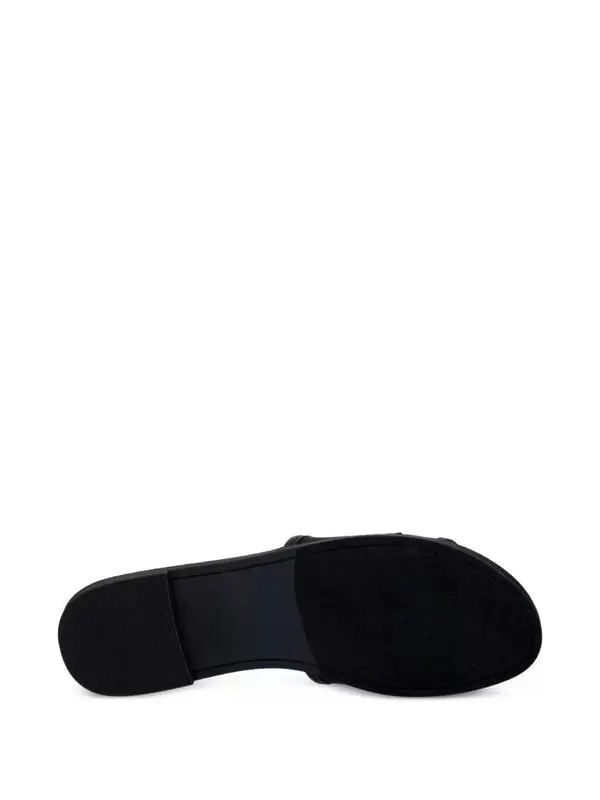 Dkny Logo Patch Mesh Sandals