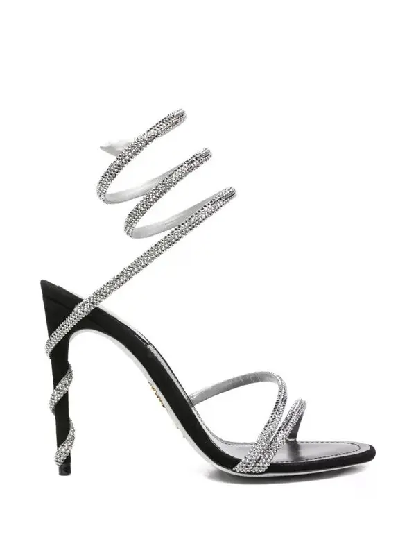 Rene Caovilla Margot Crystal-embellished Sandals - Black
