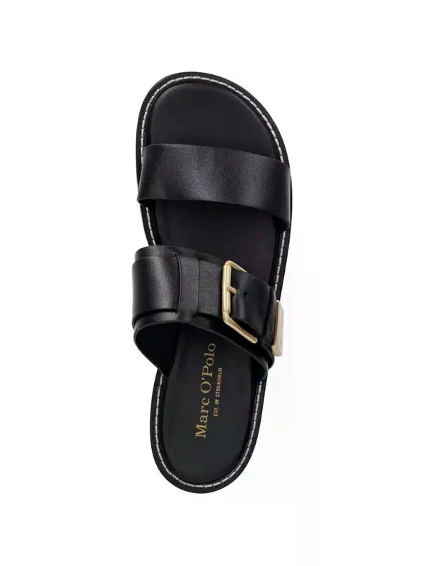 Marc O'polo Leather Sandals With Buckle Detail
