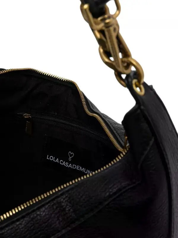 Lola Casademunt Pebbled-effect Tote Bag With Logo Plaque