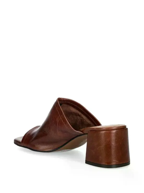 JONAK PARIS Butterfly Block-heel Leather Sandals