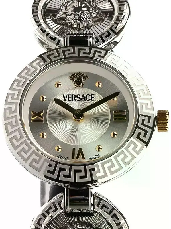 Versace Greca Medusa 28mm Watch - Silver