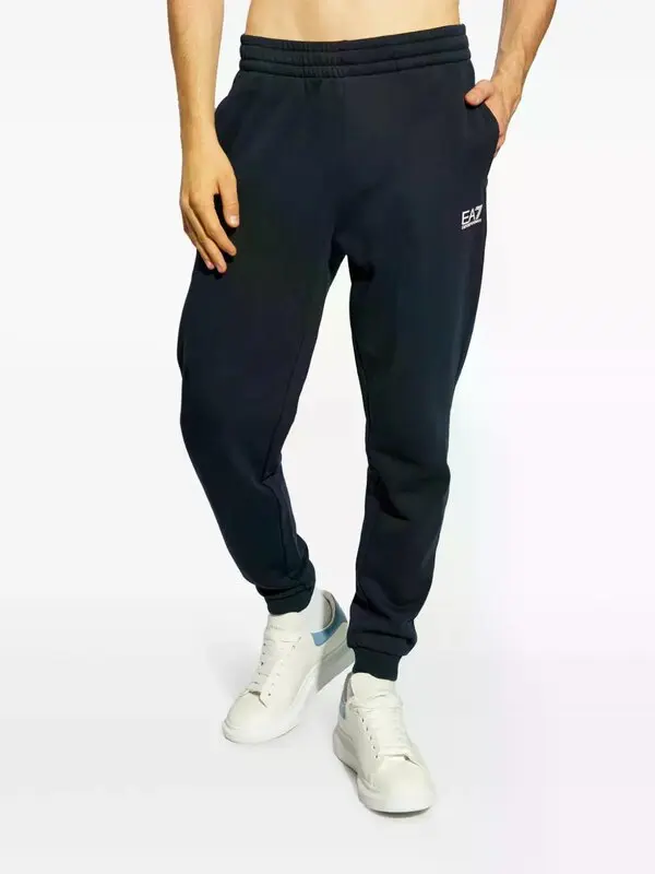 EA7 Logo-print Track Pants - Blue