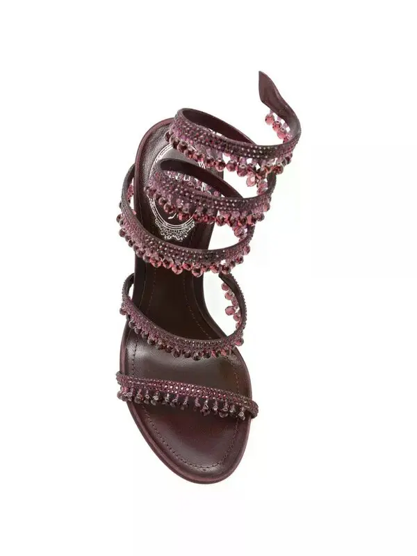 Rene Caovilla Chandelier Crystal-embellished Heeled Sandals