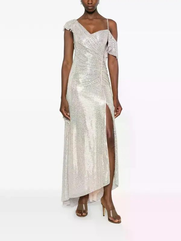 SELF-PORTRAIT Sequin-embellished Maxi Dress