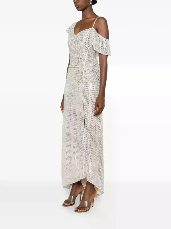 SELF-PORTRAIT Sequin-embellished Maxi Dress