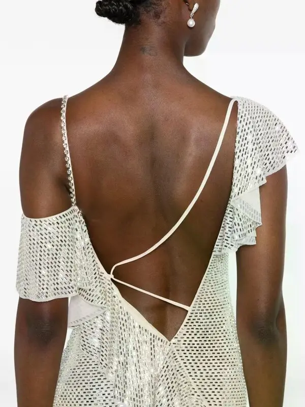 SELF-PORTRAIT Sequin-embellished Maxi Dress